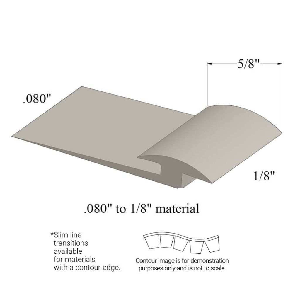 Tarkett Slim Line Transitions - SLTC 22 B .080 to 1/8" material (with ...