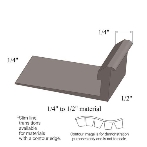 Johnsonite - Slim Line Transitions - SLTC 76 G 1/4 to 1/2" material ...