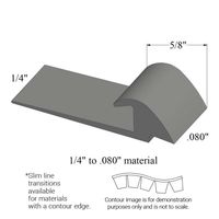Tarkett Slim Line Transitions - SLTC 63 H 1/4 to .080" material (with ...