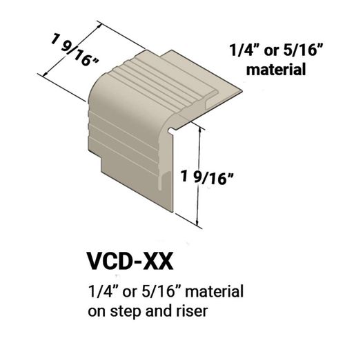 Johnsonite - Stair Nosings - ¼” or 5⁄16" material on step and riser #22 ...