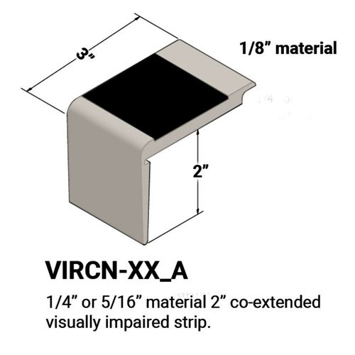 Johnsonite - Stair Nosings - ¼” or 5⁄16" material on step #24 Grey Haze ...