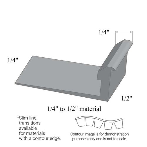 Johnsonite - Slim Line Transitions - SLTC 69 G 1/4 to 1/2" material ...