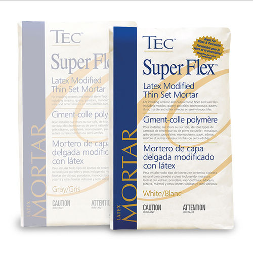 Tec - Thin Set Mortar Latex Modified Super Flex Ultra-Premium White 50 ...