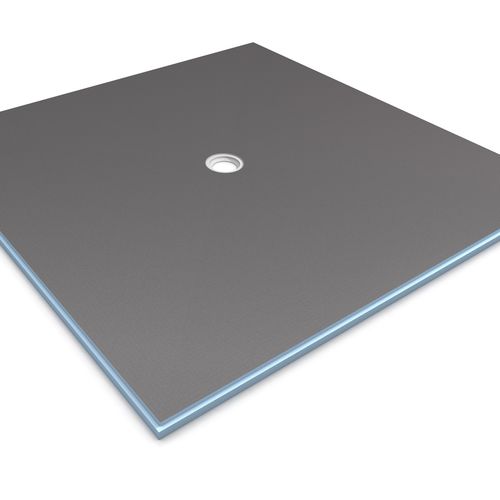 Wedi - Fundo Primo Shower Base with Center Drain Assembly - 72" x 72 ...