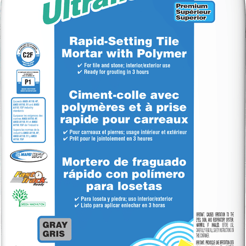 Mapei - Ultraflex RS Premium Rapid-Setting Tile Mortar with Polymer ...