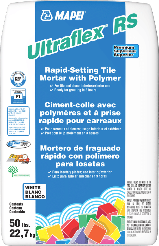 Mapei - Ultraflex 2 Professional Tile Mortar with Polymer, Gray - 50 lb ...