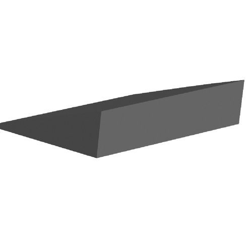 Core Flooring - Tile Reducer Vinyl #9 Grey - 1/2" (12.5 mm) x 1-3/4" x ...