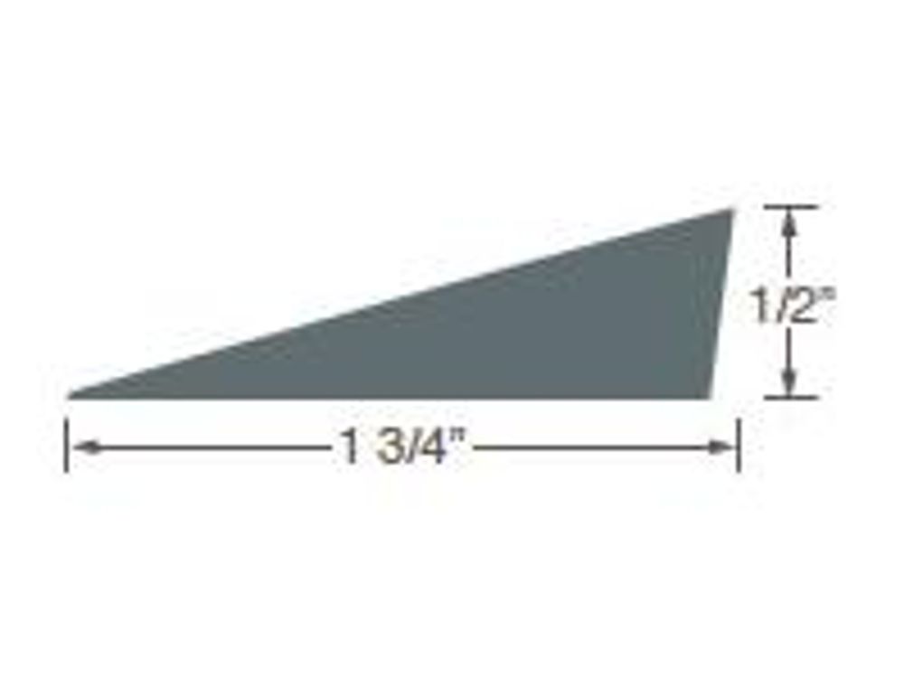 Core Flooring Tile Reducer Vinyl #12 Tan - 1/2" (12.5 mm) x 1-3/4" x 12 ...