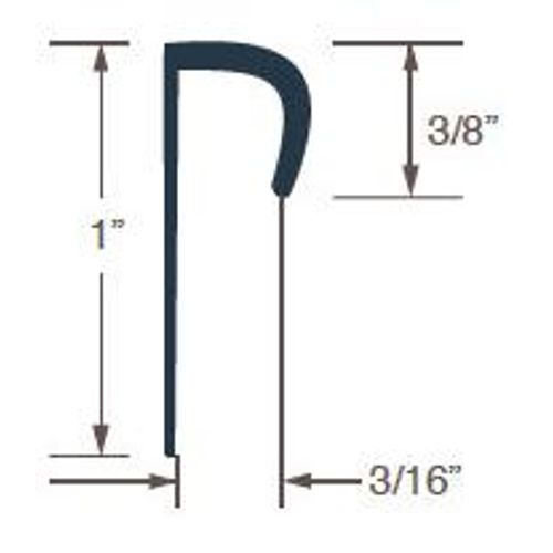 Core Flooring - Carpet Cove Cap Vinyl #51 Chestnut - 3/16" (4.8 mm) x 1 ...