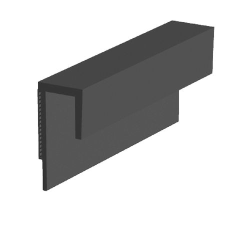 Core Flooring - Square Taped Carpet Cove Cap Vinyl #10 White - 1/4" (6. ...