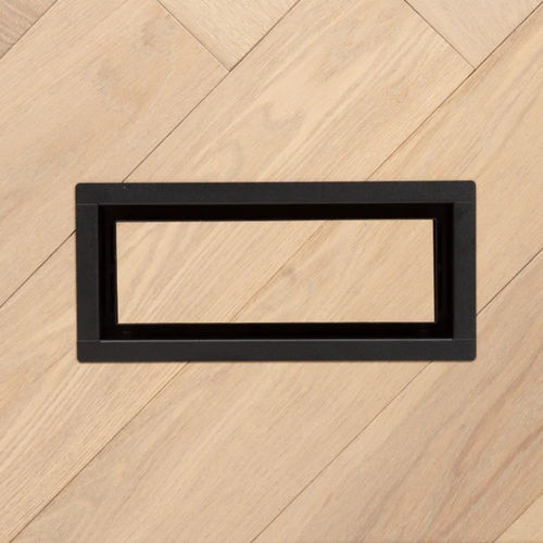 Fittes USA - Framed Floor Vent OG Matte Black 6" x 14" | FloorBox
