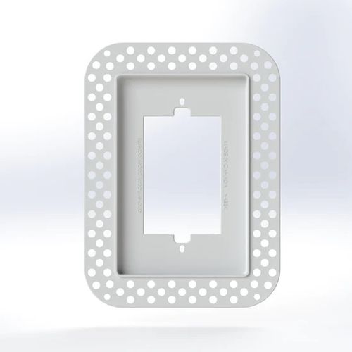 Fittes USA - Flush Drywall Receptacle Mount Lite Cotton White (Pack of ...