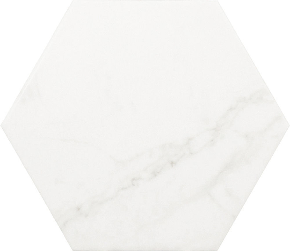 Centura Wall Tiles Carrara Hexagon Matte 7" x 8" (7.69 sqft/box ...