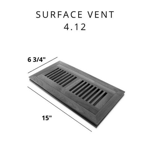 Biyork - Hardwood Nouveau 6 Cervino Floor Vent 4" x 12 ...