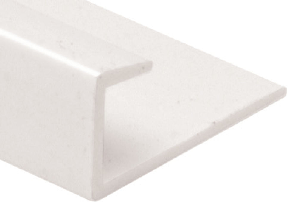 M-D PRO Vinyl J-Molding, White - 1/4" x 8' (FPCT1025WHT08) | FloorBox
