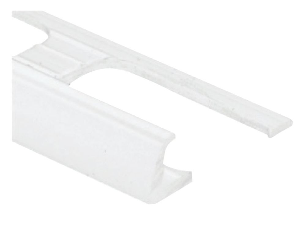 M-D PRO Vinyl Tile Edge, White - 1/2" x 8' (FPCT1085WHT08) | FloorBox