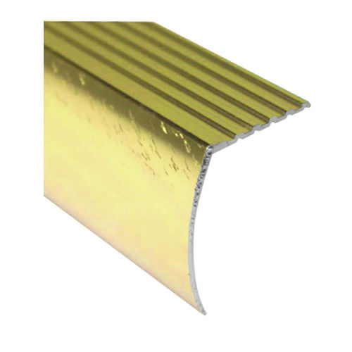 M-D PRO - Aluminum Drop Stair Nosing, Hammered Gold Anodized - 1 5/8" x ...