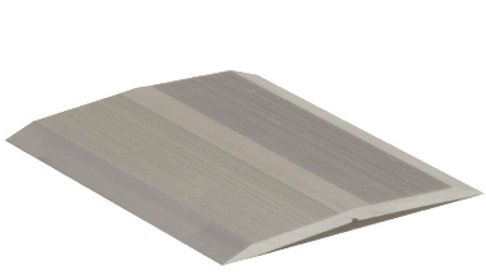 M-D PRO Aluminum Ribbed Threshold, Drilled Center - Mill Finish - 2 1/2 ...