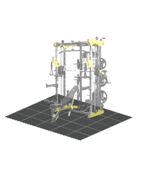 Pliteq GenieMat Fit08 Tuile de casse-tête Silver Gray - 23" x 23" x 8 ...