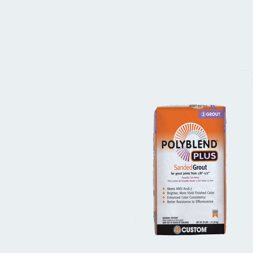Custom Building Products - Sanded Grout Polyblend Plus #641 Cool White ...