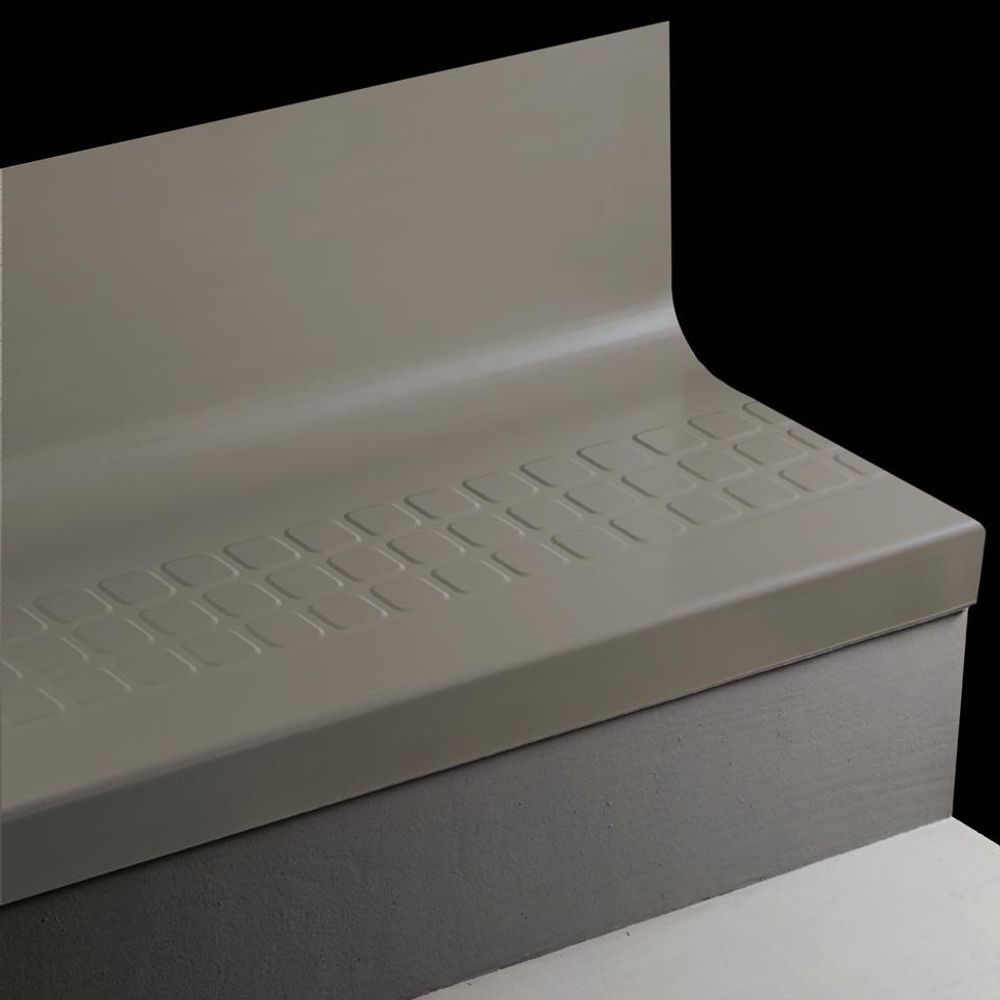 Johnsonite Angle Fit Rubber Stair Tread with Integrated Riser Raised ...