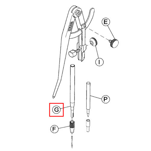 Crain - Pin Vise Body for no. 380 | FloorBox