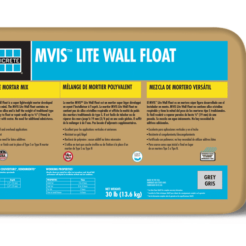 Laticrete - MVIS Lite Wall Float Mortar Grey 30 Lb - 2900-0030-21 ...
