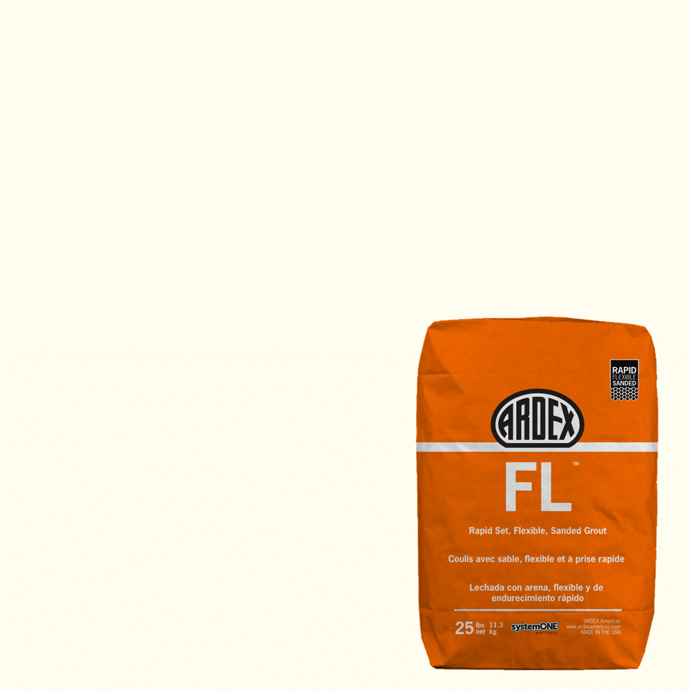 Ardex FL Rapid-Set Flexible Sanded Grout - Polar White #01 - 25 lb ...