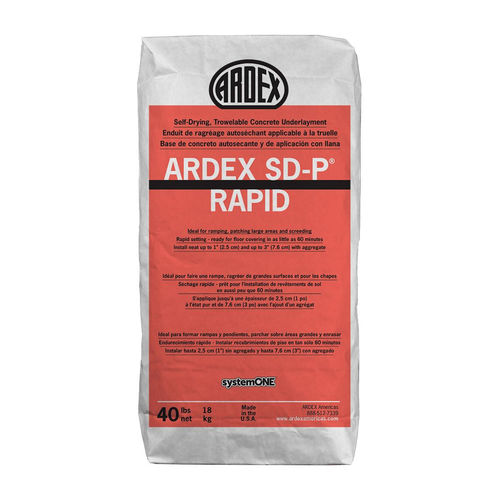 Ardex - SD-P RAPID Self-Drying Trowelable Concrete Underlayment, Gray ...
