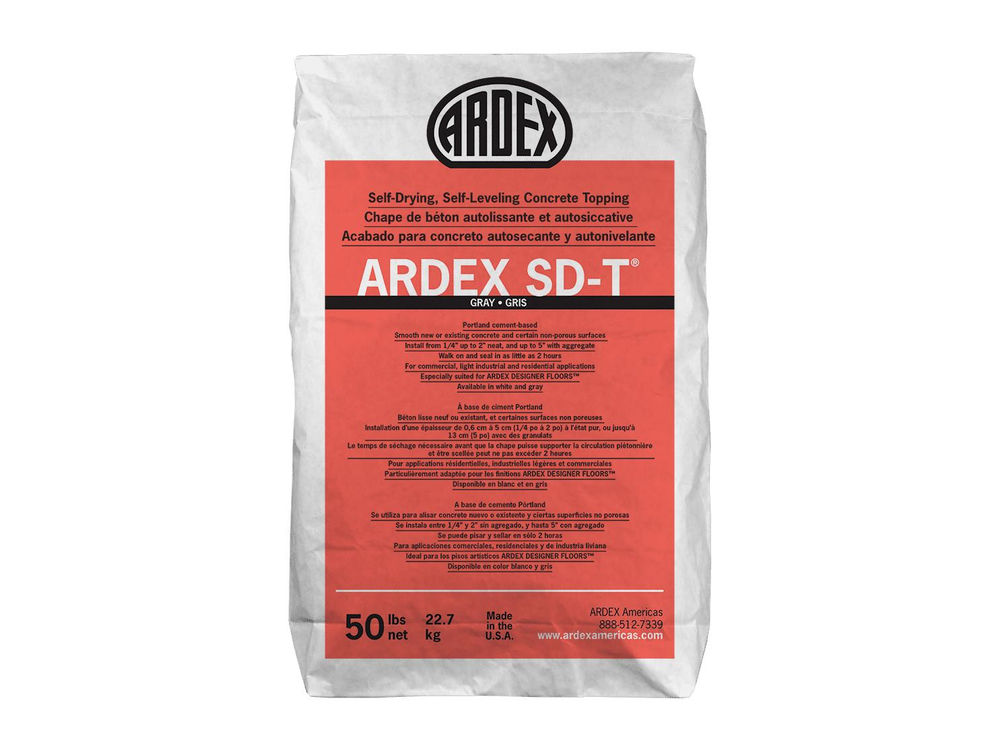 Ardex SD-T Self-Drying Self-Leveling Concrete Topping, Gray - 50 lb (12490) | FloorBox