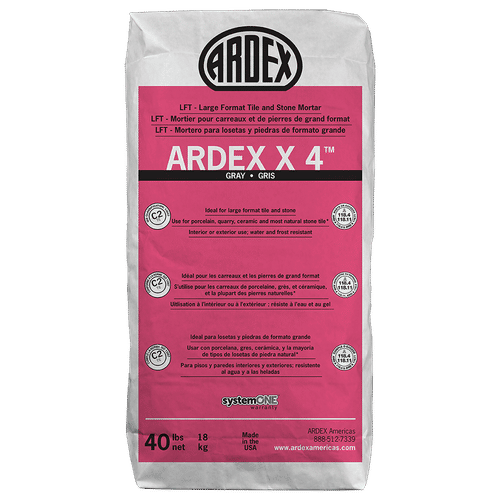 Ardex - X 4 Mortier pour carreaux et pierres de grand format, Gris - 40 ...