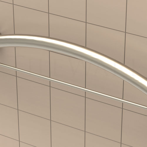 TileWare - Combination Curved Grab Bar Victoria Series ADA Brushed ...