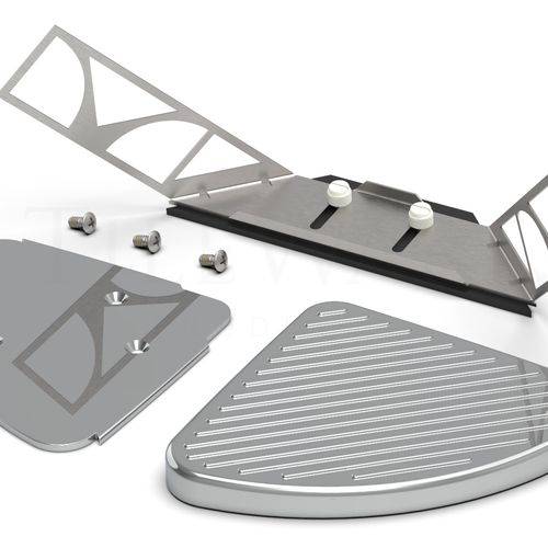 TileWare - Foot Prop Victoria Series Polished Chrome | FloorBox