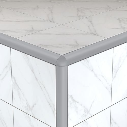 M-D PRO - PVC Outside Corner Round Tile Edge 3/8 White | FloorBox