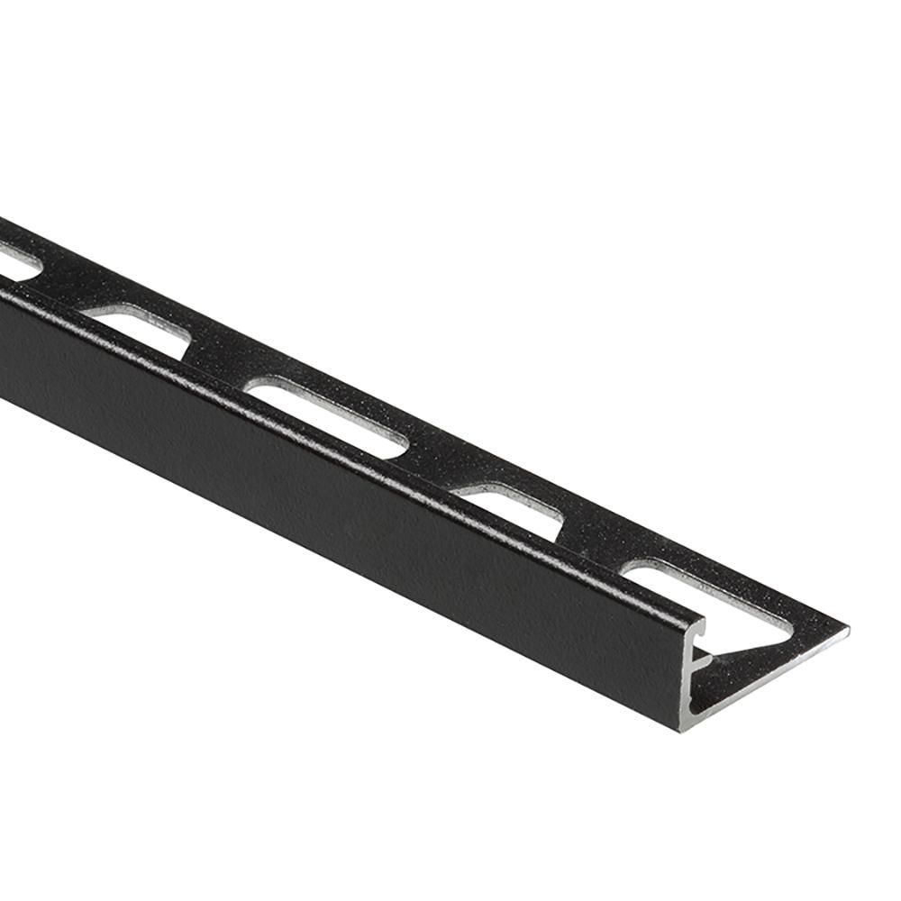 Schluter SCHIENE Wall Tile Edging Trim Aluminum Matte Black 1/2" (12.5 ...