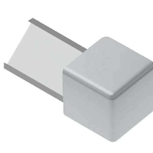 Schluter - QUADEC Outside Corner 90° Aluminum Classic Grey 3/8" (10 mm ...