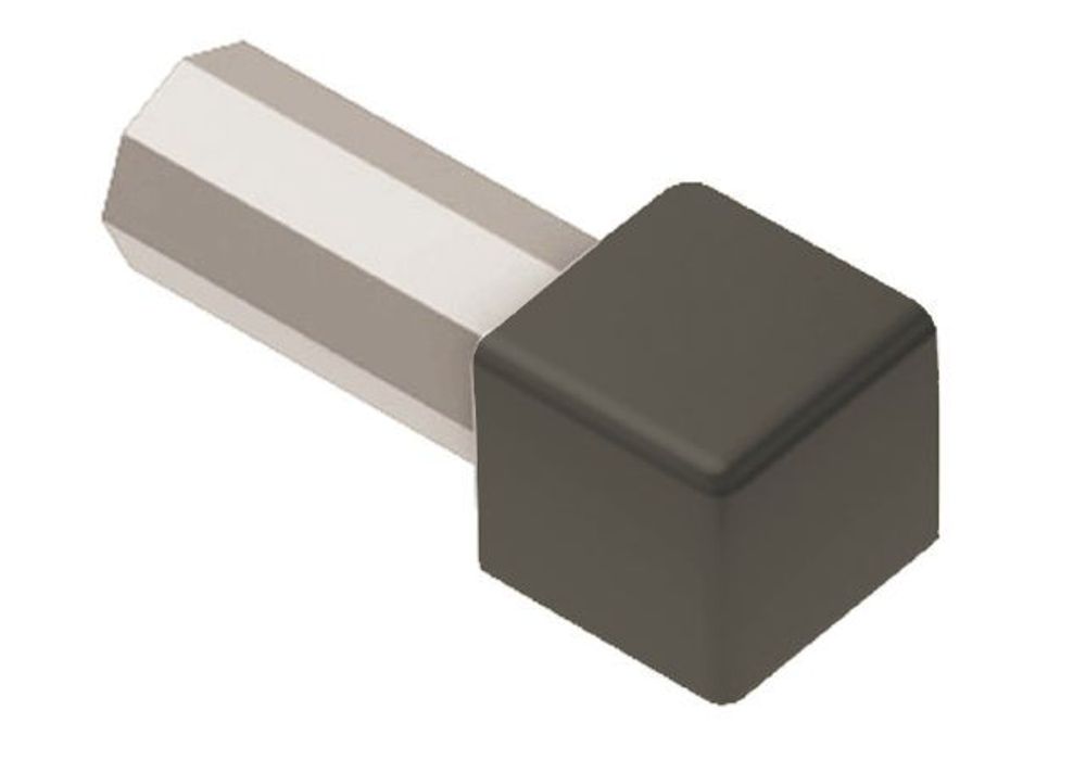 Schluter QUADEC Outside Corner 90° - Aluminum Quartz Grey 1/2" (12.5 mm ...