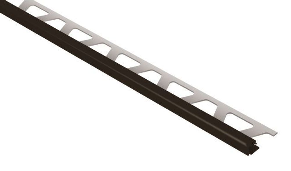 Schluter QUADEC Square Edge Trim - Aluminum Black Brown 3/8" (10 mm) x ...