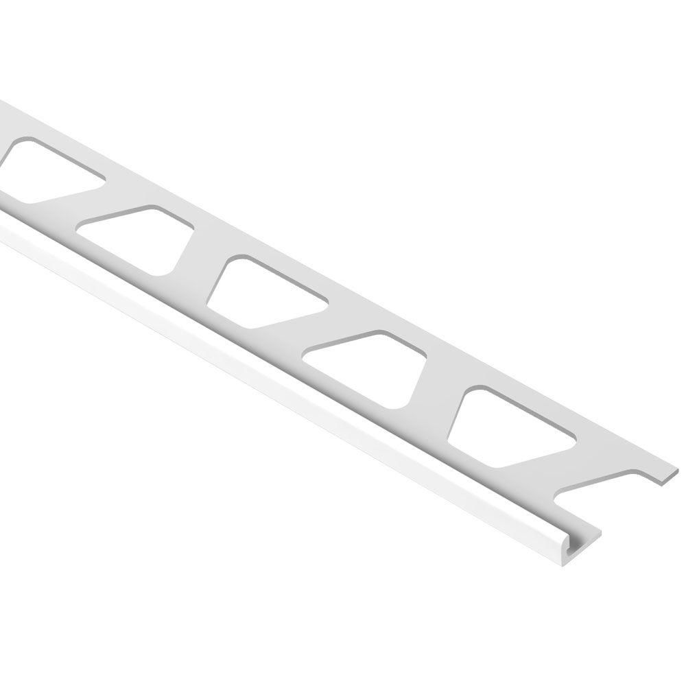 Schluter SCHIENE Wall Tile Edging Trim Aluminum Bright White 1/8" (3 mm ...