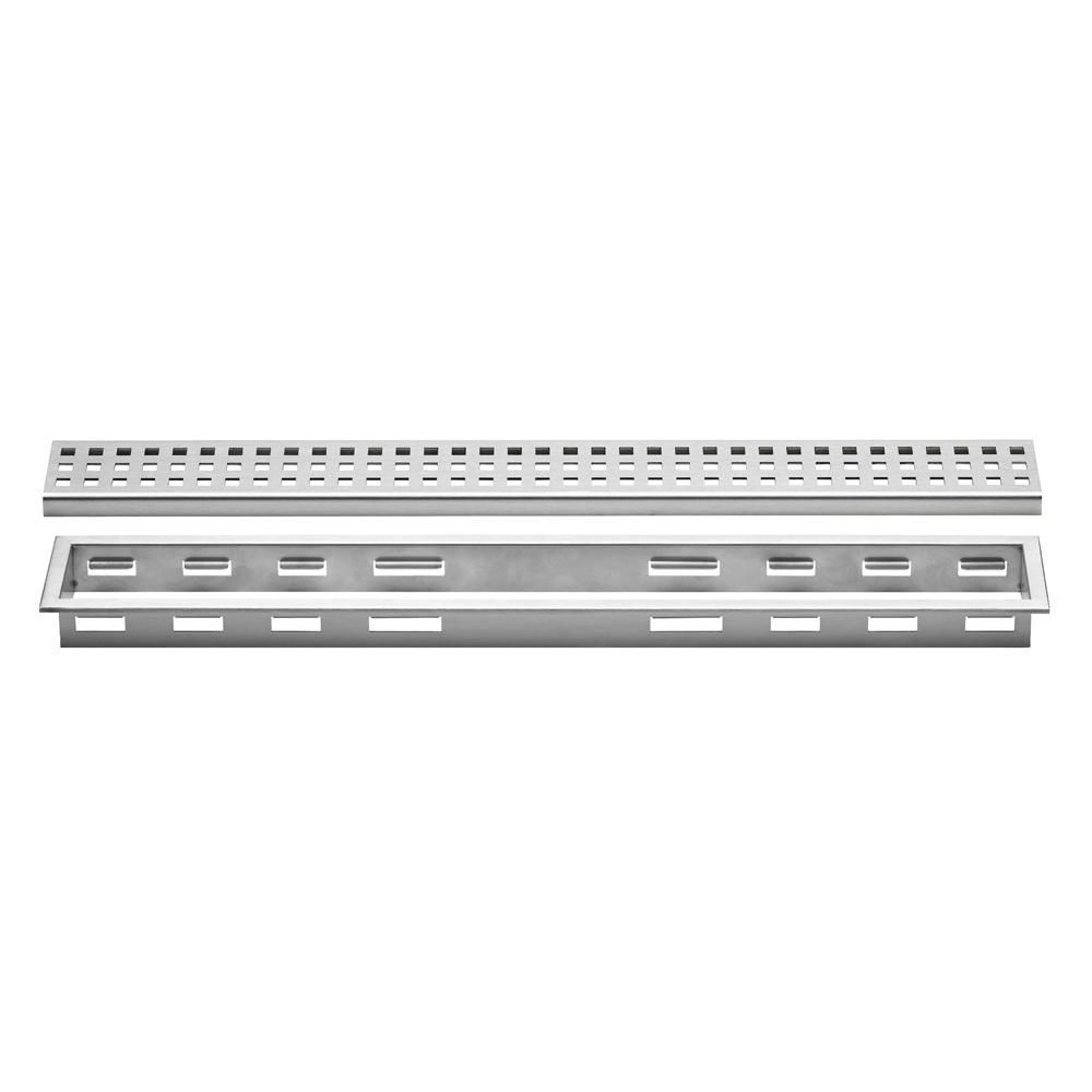 Schluter KERDI-LINE Linear Floor Drain with Square Grate Design ...