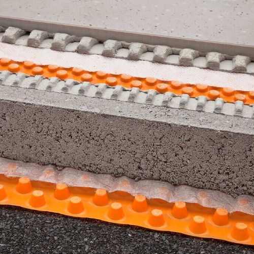 Schluter - TROBA-PLUS Draining Uncoupling Mat System 3' 3" x 41' - 8 mm ...