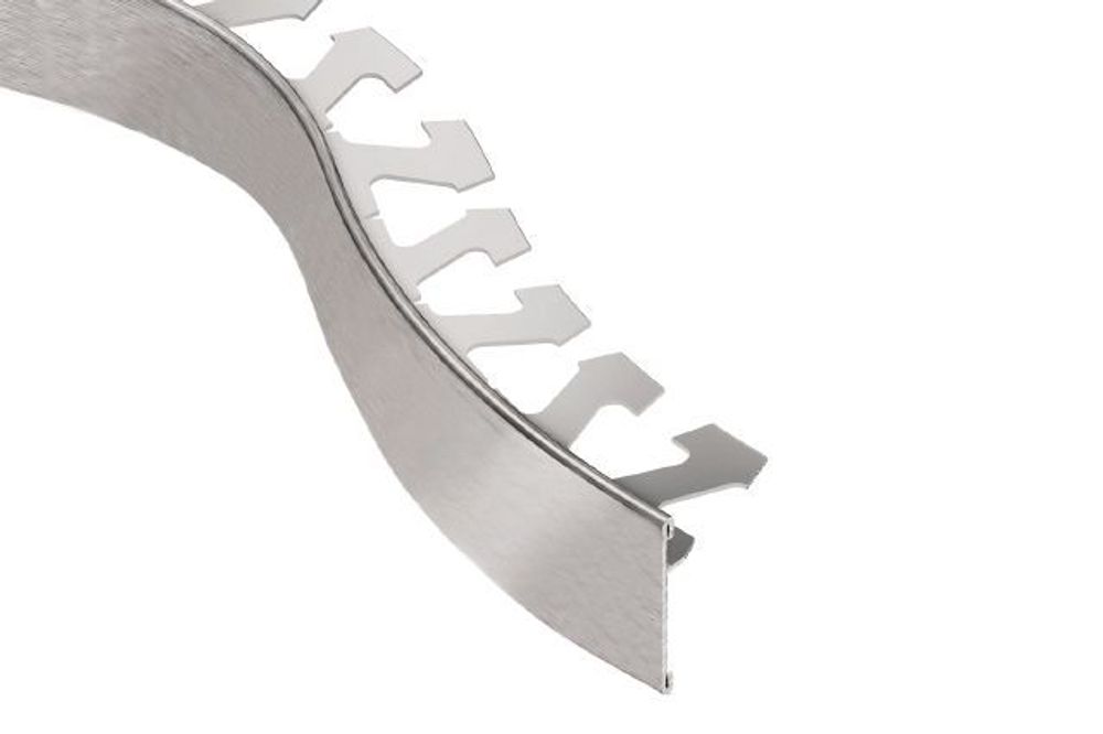 Schluter SCHIENE-STEP Edging Radius Stairs/Wall Profile - Brushed ...