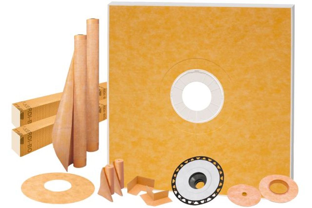Schluter KERDI-SHOWER-KIT Ensemble de douche avec position de sortie ...