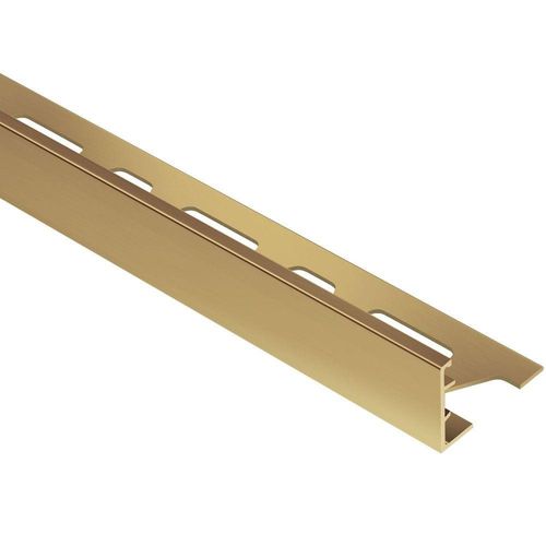 Schluter - SCHIENE Floor/Wall Edge Trim Brass 3/4" (20 mm) x 8' 2-1/2 ...
