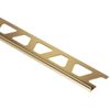 Schluter - SCHIENE Floor/Wall Edge Trim Brass 3/16" (4.5 mm) x 8' 2-1/2 ...