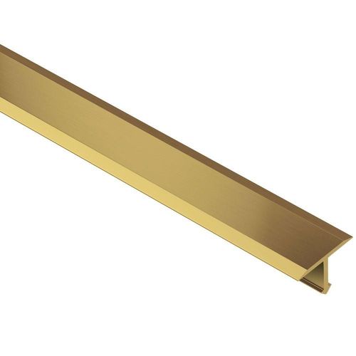 Schluter - RENO-T Solid Brass 17/32" (14 mm) x 8' 2-1/2" Metal T-Shaped ...