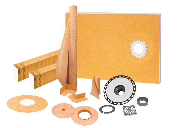 Schluter KERDI-SHOWER-KIT-FL Shower Kit with Off-Set Outlet Position ...