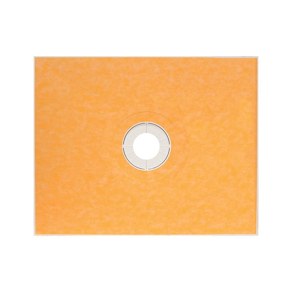 Schluter KERDI-SHOWER-T Prefabricated Sloped Shower Base with Center ...
