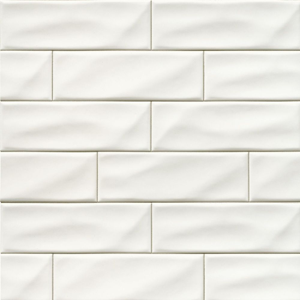 MSI Surfaces Wall Tiles Whisper White-Cool Glossy 4" x 12" (SMOT-PT ...