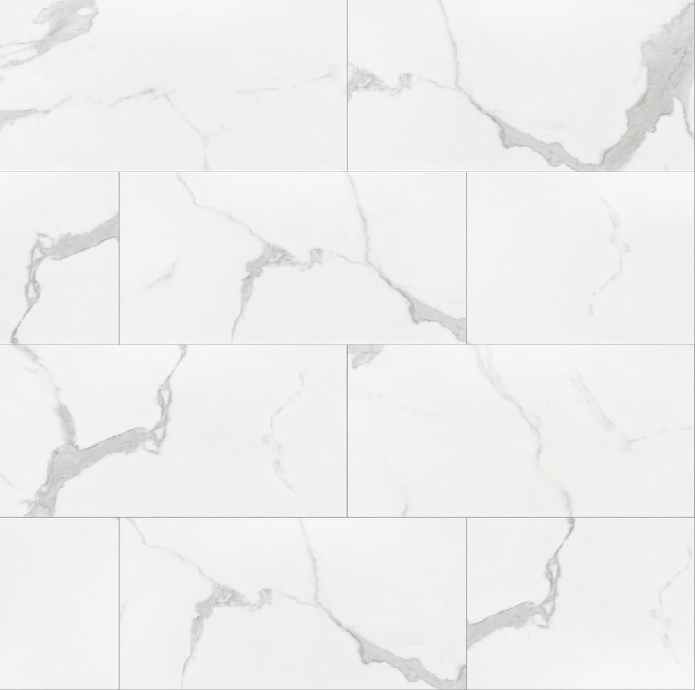 MSI Surfaces Vinyl Tiles Trecento Calacatta Marbello Click Lock 12" x ...